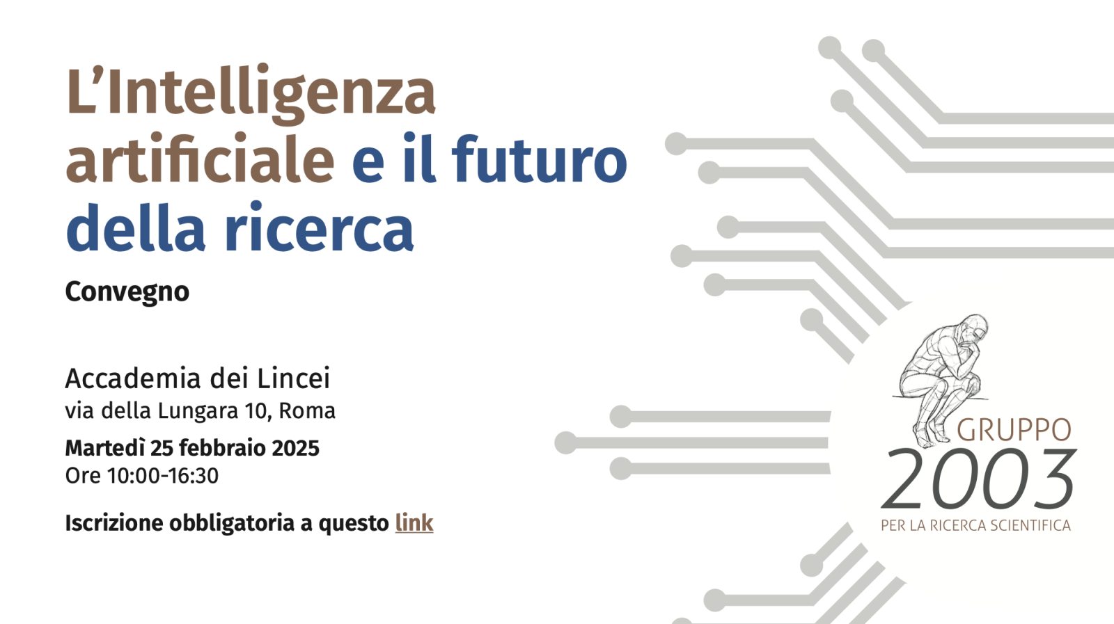 Convegno: L’Intelligenza artificiale e il futuro della ricerca ...